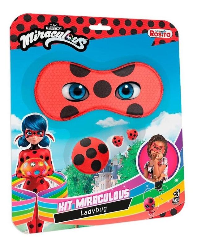 Kit Miraculous Ladybug Com Máscara, Ioiô E Brincos - Rosita - Vestido ...
