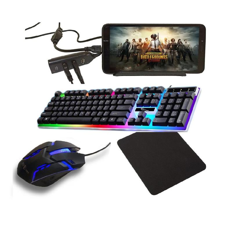 Kit Mobilador P/ Freefire Completo Mouse Rgb Teclado Hub Usb - DACAR - Kit Periféricos ...