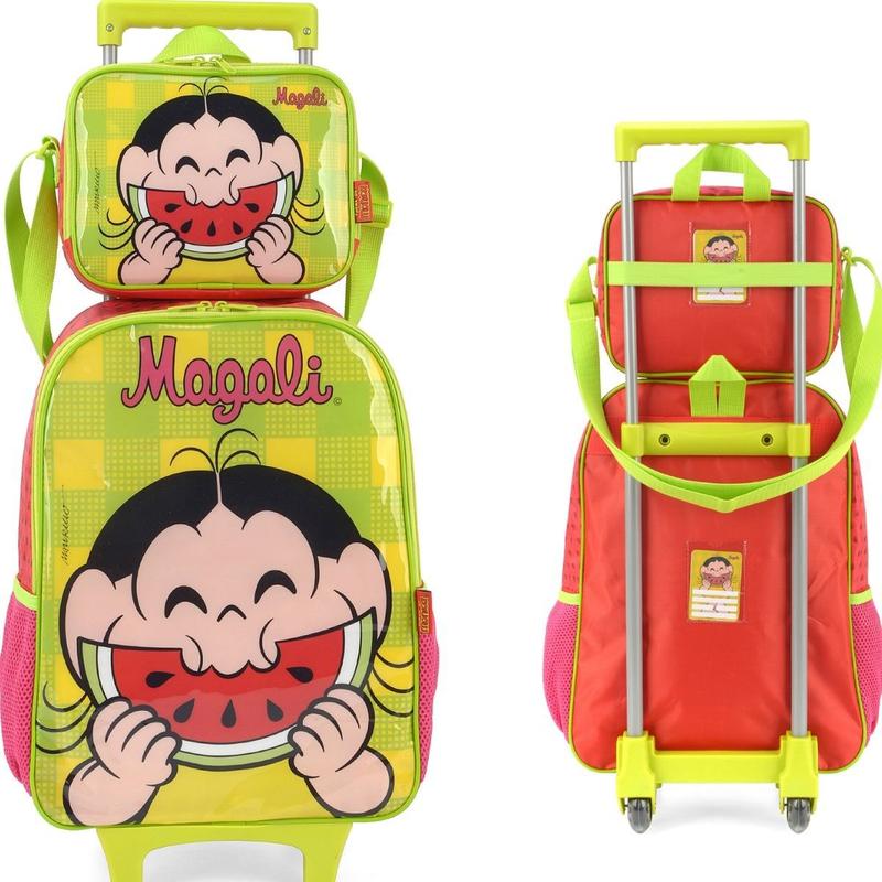 Kit Mochila Masculina e Lancheira Infantil Creche Escolar Bolsa de ...