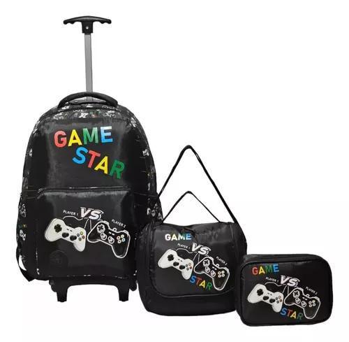 Kit Mochila Meninos Gamer Star Jogos Juvenil Rodinhas Tam G - Yepp ...
