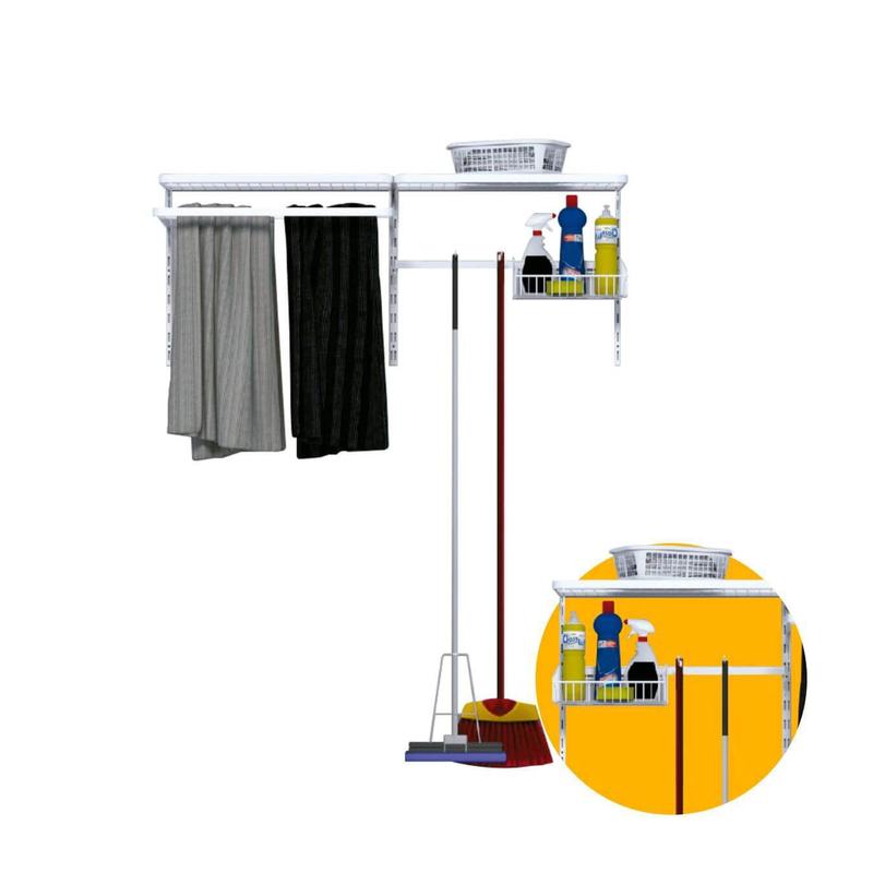 Kit Modular Para Organizar Ambientes 120 X 50 Branco Mo0020 - Dicarlo ...