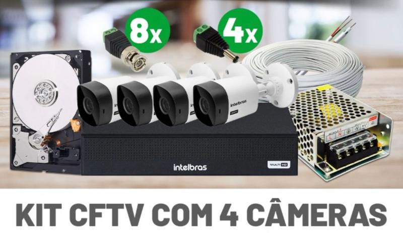 Kit monitoramento CFTV intelbras - Intelbras - Gravador de Vídeo / DVR ...