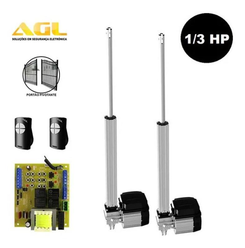 Kit Motor Pivotante Portão Com Folhas Duplas De 2,5mts 1/3hp (3466 ...