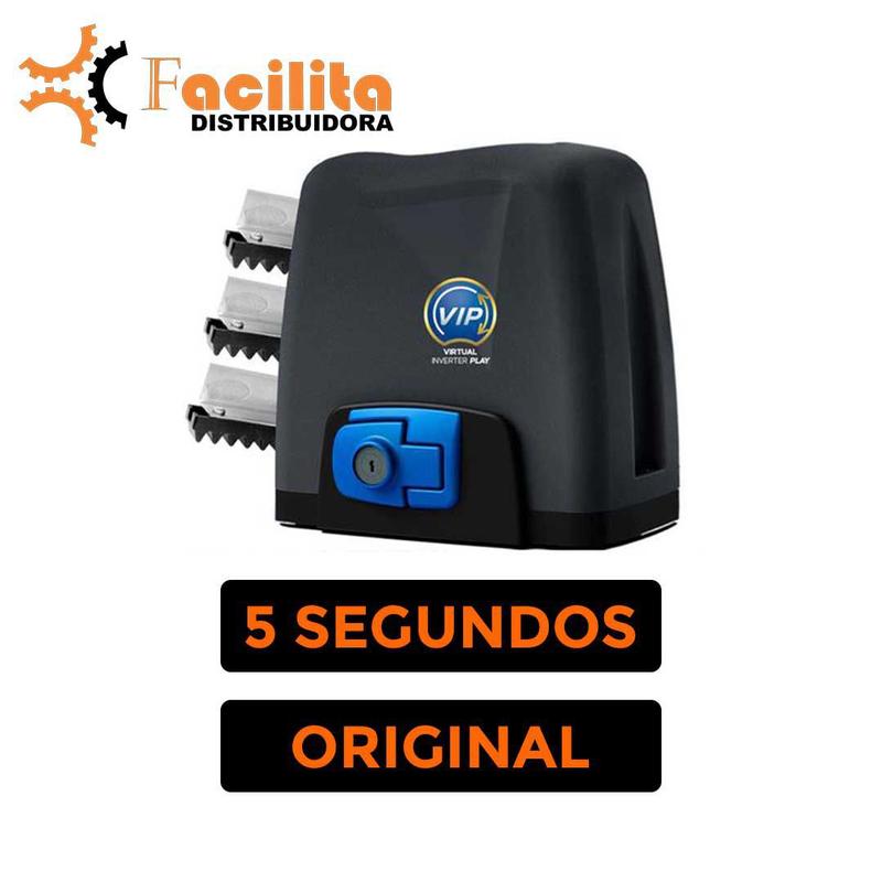 Kit Motor Portão Rossi DZ Nano VIP 500Kg 1/4HP, Deslizante Automático, 5 Segundos, Acompanha 3M ...