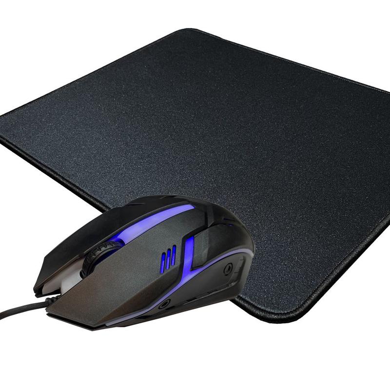 Kit Mouse Gamer Jogo Usb Com Fio Rgb Led Rainbow + Mouse Pad Gamer G 32 ...
