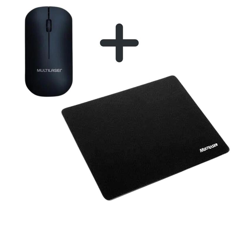 Kit Mouse Sem Fio usb + Mouse Pad Slim Desktop Multilaser - Kit Mouse e ...