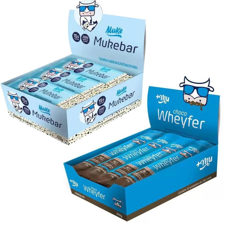 Kit mukebar muke +mu 60g c/12 + choco wheyfer +mu 25g c/12 - MAIS MU ...