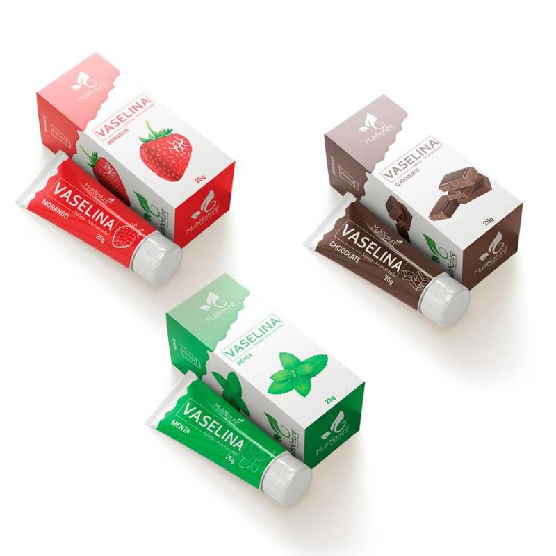 Kit MultiNature Vaselina Sólida Aromatizada Sabores - Vaselina ...