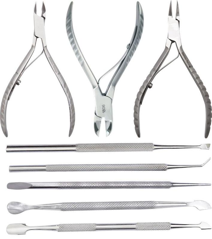 Kit nail design completo aço inox 8 ítens marco boni - Kit Manicure ...