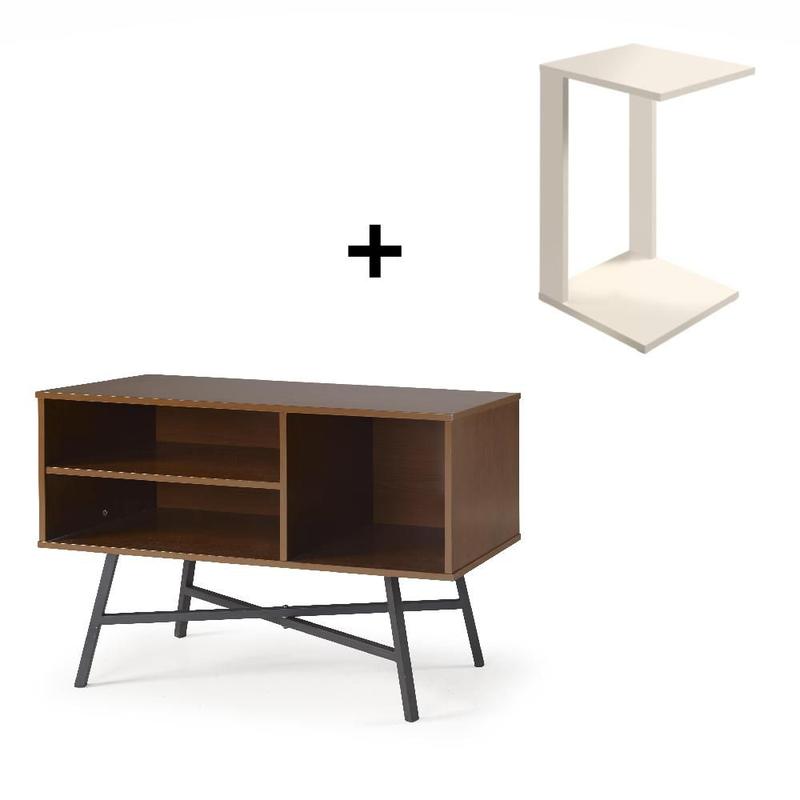Kit Namur Suporte Cabeceira Cama Com Rack 90 Madeirado P/ TV - Móveis C ...
