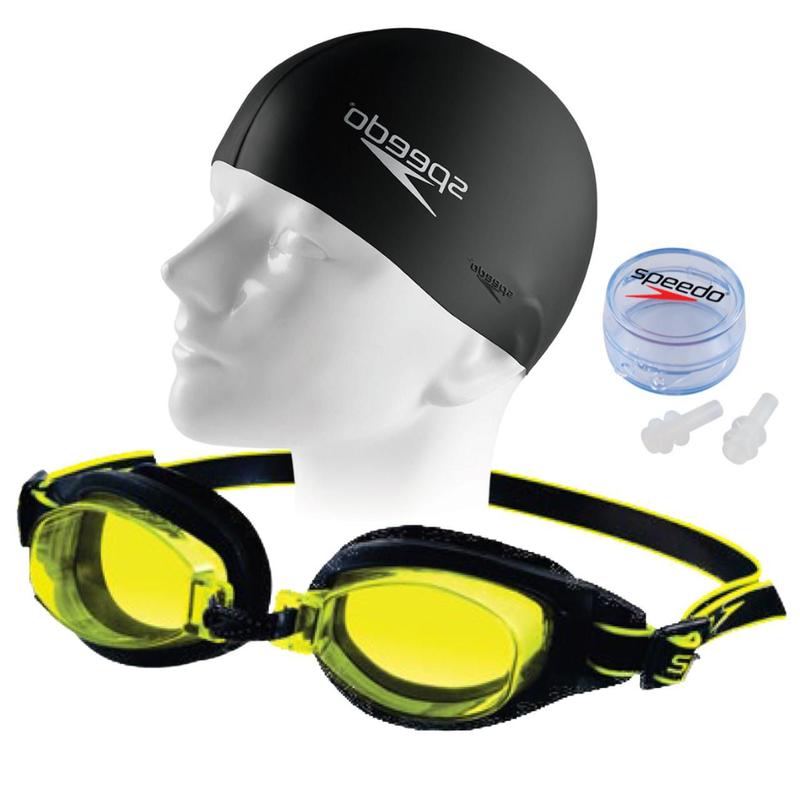 Kit Natação Speedo Freestyle 3.0 Uv antiembaçante - Óculos de Natação ...