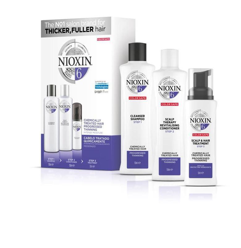 Kit Nioxin System 6 (3 Produtos) - Kit de Tratamento para Cabelos ...