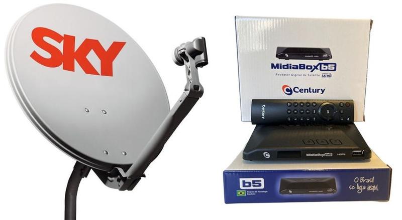 Kit Nova Antena Parabólica Digital - visiontec - Antena Parabólica - Magazine Luiza