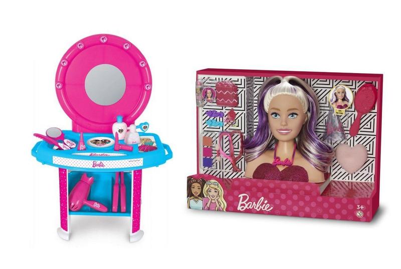 Kit Nova Boneca Barbie Busto + Camarim Barbie C/ Acessórios - Pupee ...