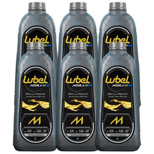 Kit oleo de motor 5w30 sn semissintetico moura lubel 6 litros - kit0049 ...