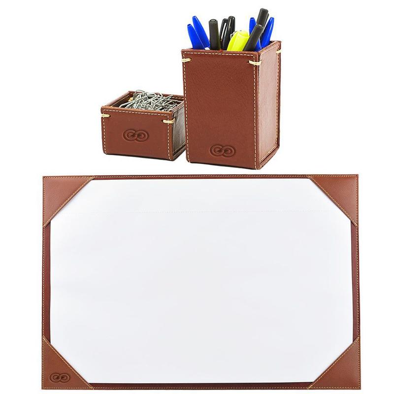 Kit Organizador para Escritório em Couro CE3007 Galvani - Materiais de ...