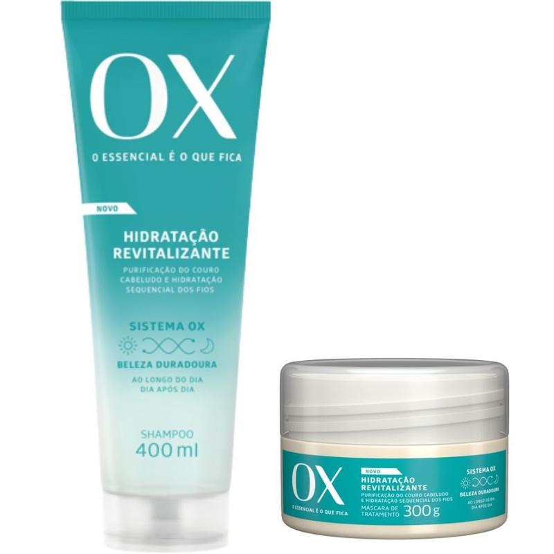Kit Ox Hidratação Revitalizante Shampoo 400ml + Máscara 300g - Kit de ...