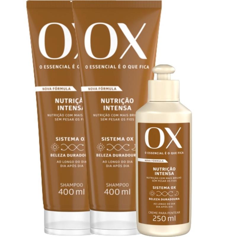Kit Ox Nutrição Intensa 2 Shampoo 400ml + Creme De Pentear 250ml - Kit ...