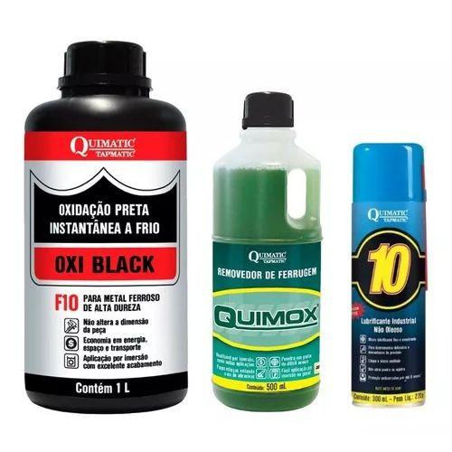 Kit Oxidação Instantânea Oxi Black F10+quimox+quimatic 10 - Cuidados ...