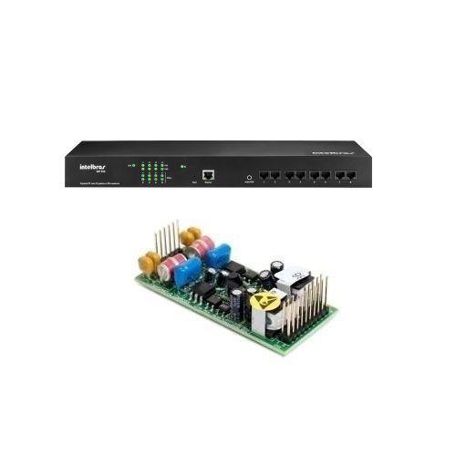 Kit PABX IP 50 Ramais Voip CIP 850 Gateway Com 2 Linhas Análogicas ...