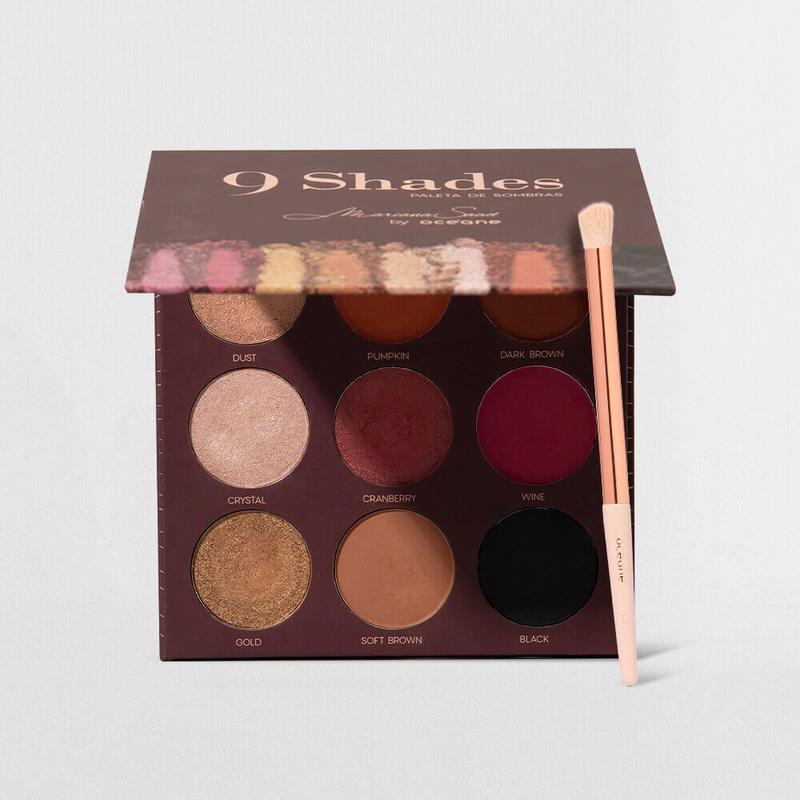 Kit Paleta de Sombras 9 Shades + Pincel Para Sombra (2 Produtos ...