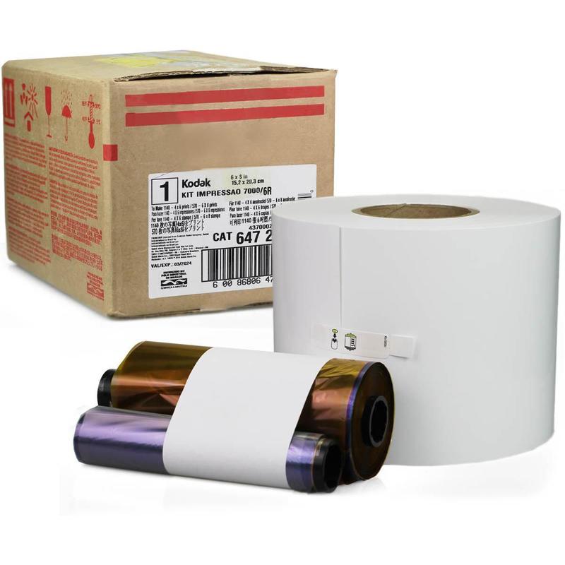 Kit Papel Fotográfico E Ribbon Kodak 7000/6R Fotos 10X15 - Papel ...