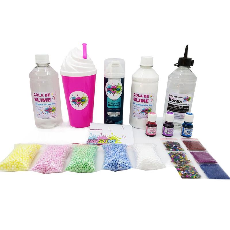 Kit Para Fazer Todo Tipo De Slime - Ine slime - Slime / Amoeba ...