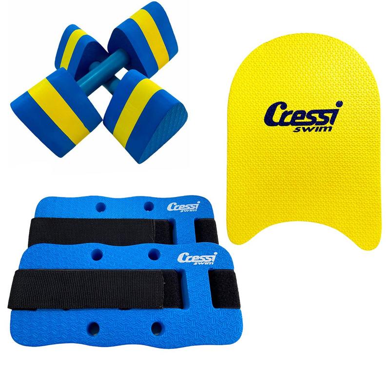 Kit Para Hidroginastica Caneleira E Halter 2 A 3kg E Prancha Amarela ...