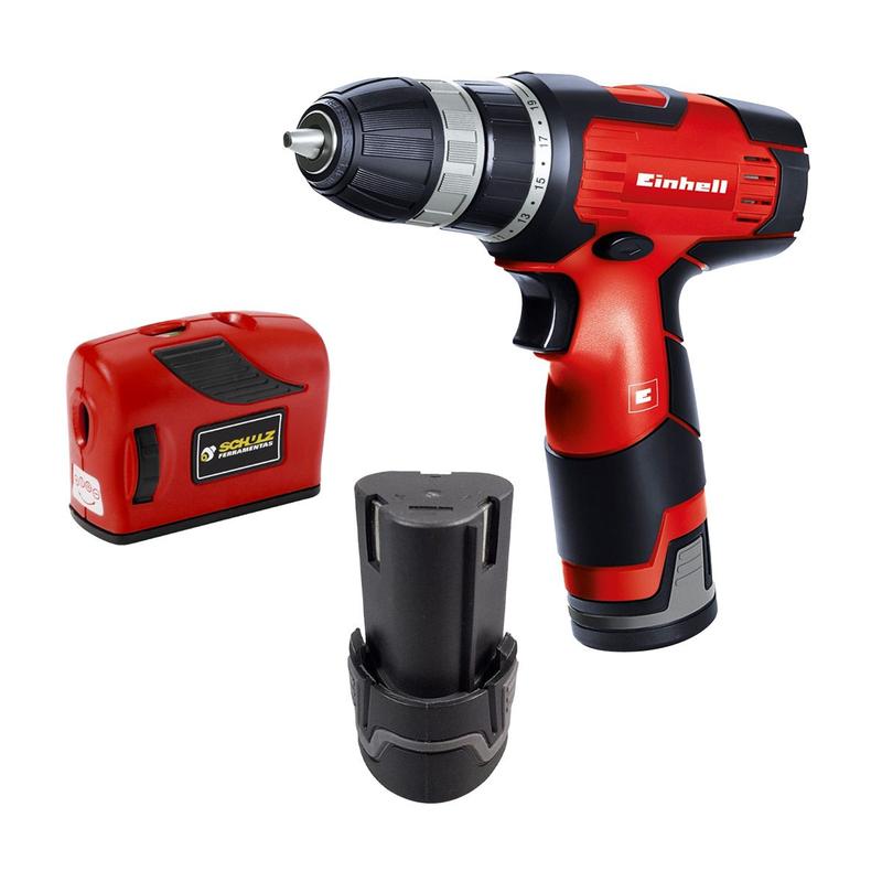 Kit Parafusadeira E Furadeira + Bateria Bivolt Einhell + Nível À Laser ...