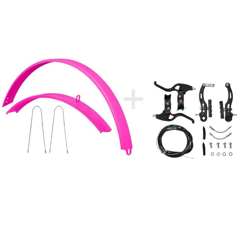 Kit Paralama De Bike Em Inox Aro 26 + V-brake Completo - Vercelli - Paralama para Bicicleta ...