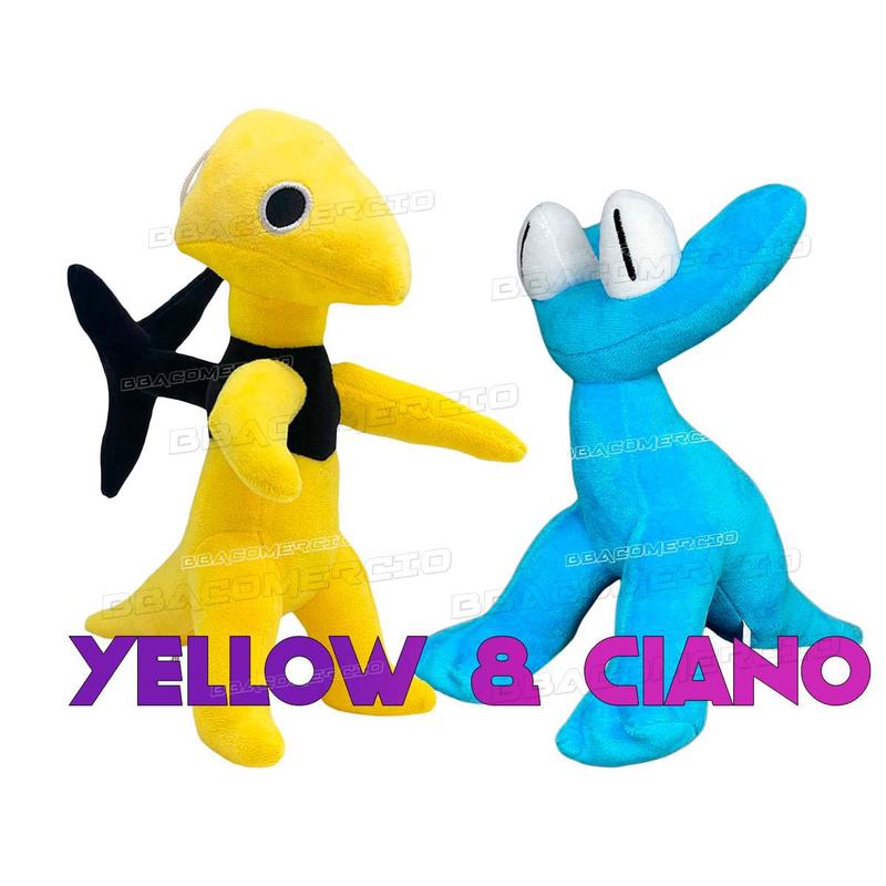 Kit Pelúcia Rainbow Friends Capitulo 2 Boneco Ciano e Yellow ...