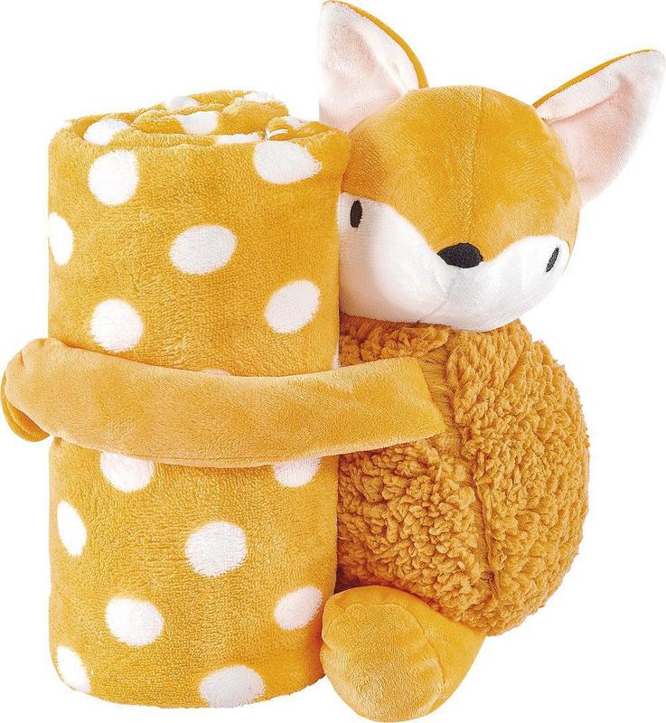Kit Pelúcia Raposa Com Mantinha Soft 02 Peças Infantil - SARAH ENXOVAIS ...