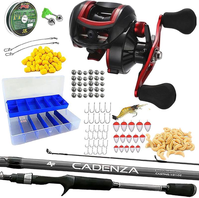 Kit Pesca Completo Carretilha 19 Rol Vara e Estojo 120 Itens - CMIK ...