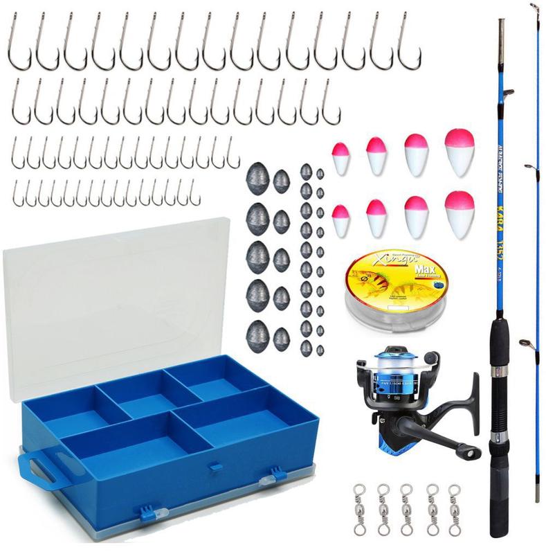 Kit Pesca Completo Vara Molinete Estojo + 103 Itens - Pianura Pesca ...