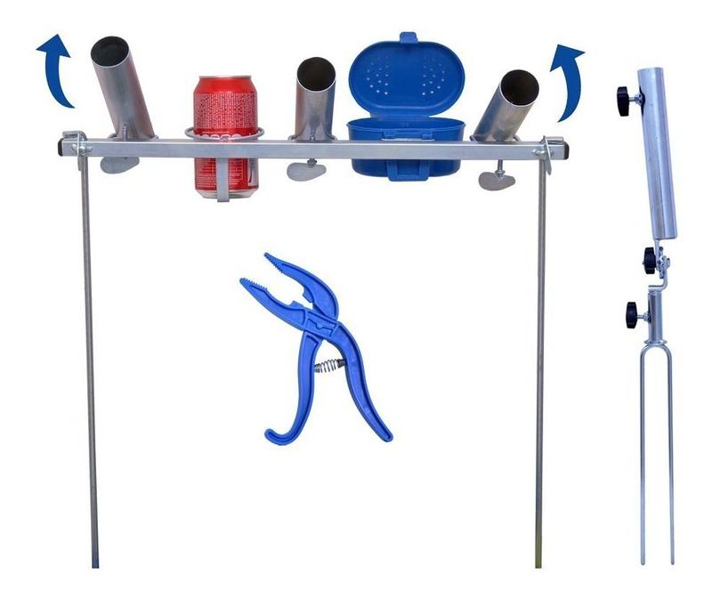 Kit Pesque Pague-sup 3 Varas + Sup Guarda Sol + Pega Peixe - Riomar ...