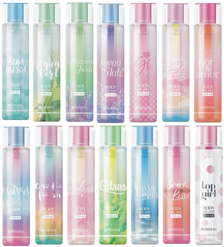 Kit Petunia Body Splash C/10 (12 Opções De Fragrância) - Kit de Perfume ...
