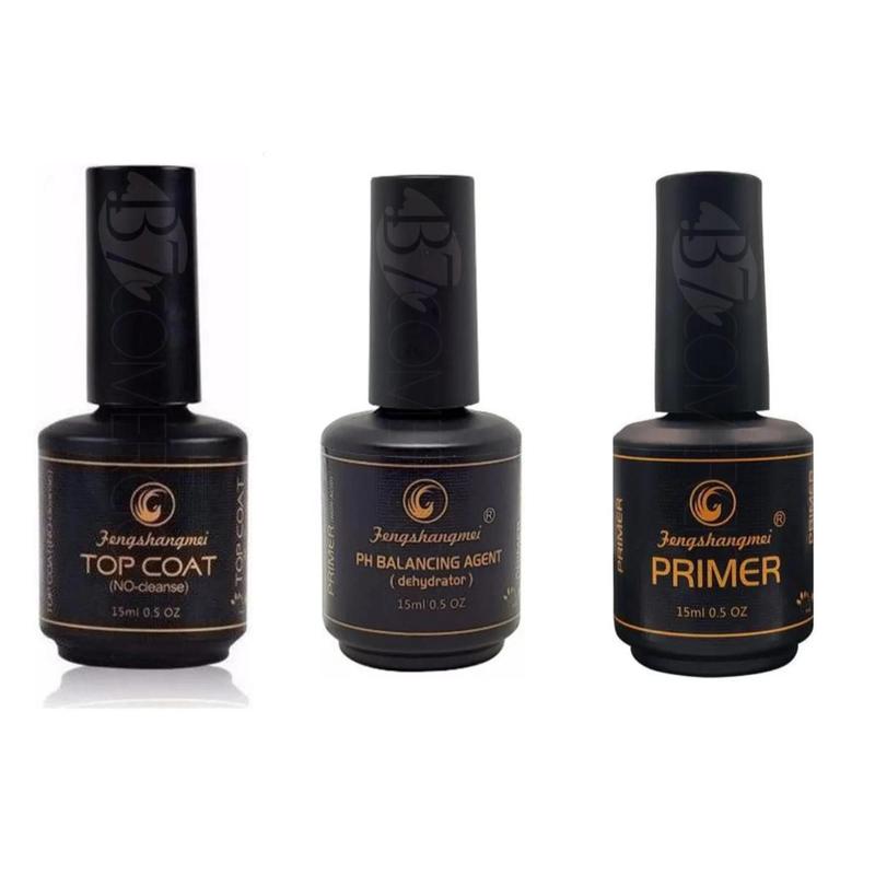 KIT PH BALANCING + PRIMER + TOP COAT FENGSHANGMEI 15ml - Top Coat ...