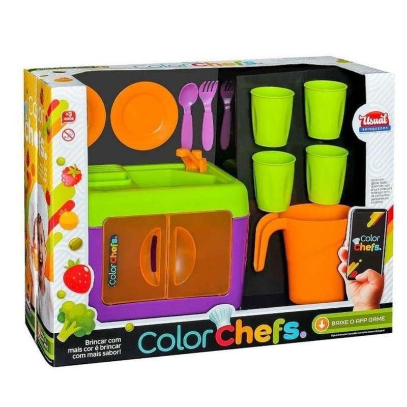 Kit Pia Color Chefs Usual Plastic 416 - Acessórios para Cozinha ...
