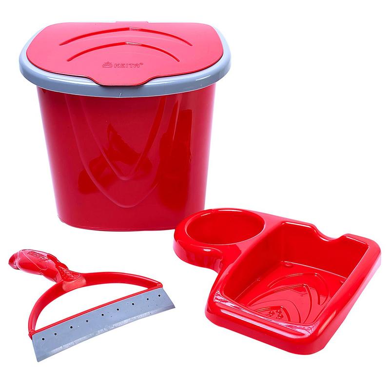 Kit Pia Lixeira + Porta Detergente Bucha + Rodinho Cozinha - Keita ...