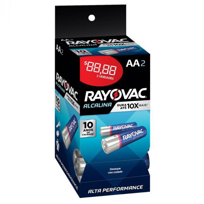 Kit Pilhas Rayovac Alcalina Turbo Aa Com 32 Unidades - Pilhas ...