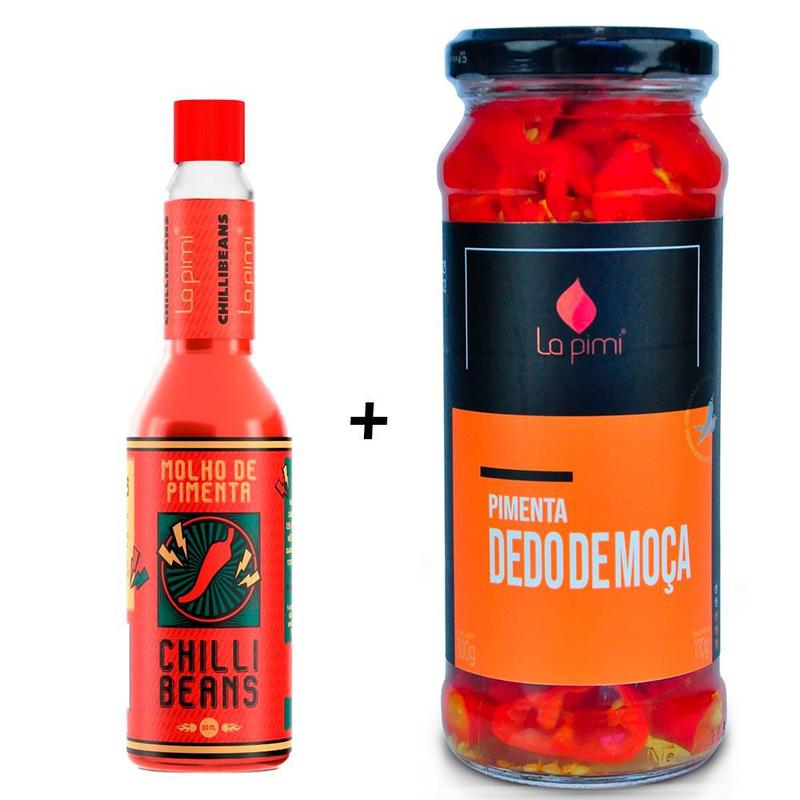 Kit Pimentas Dedo De Moça e Chilli Beans La Pimi - Alimentos - Magazine ...