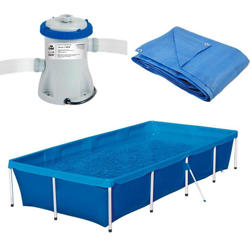 Kit Piscina Standard 001005 More Lona e Bomba de Filtragem 1250L por ...