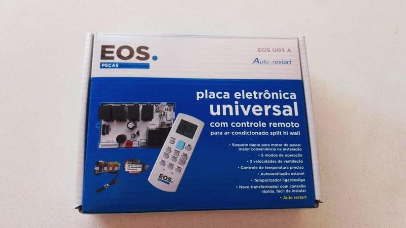 Kit Placa Universal com Controle Remoto EOS para Ar Split 220V - Controle Remoto para Ar ...