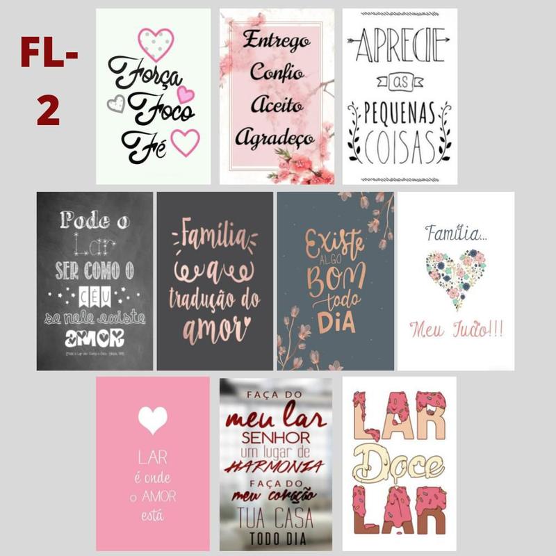 Kit Placas Com Frases Bonitas 13x20 10 Unidades - Leão Placas ...