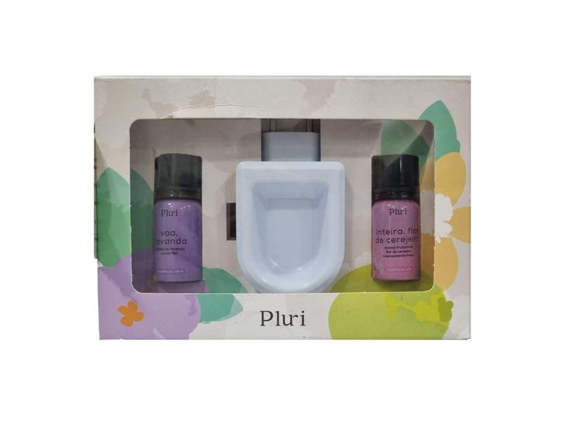 Kit Pluri - Difusor elétrico + 2 Essências: Lavanda e Flor de Cerejeira ...