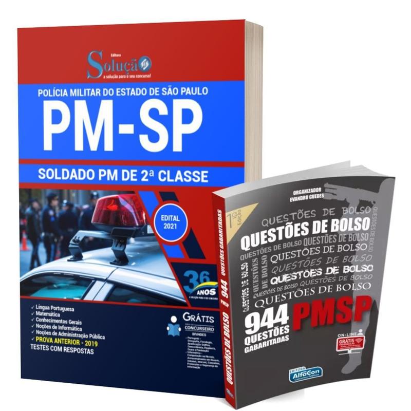 KIT PM SP Apostila Soldado de 2ª Classe PM SP + 944 Questões - Solução ...