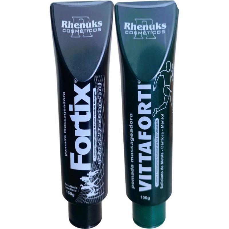 Kit Pomada Massageadora Fortix 150G + Pomada Vitaforti 150G - Rhenuks ...