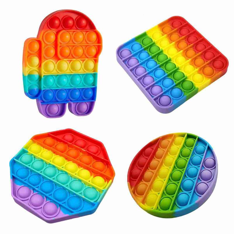 Kit PopIt Fidget Toy Quadrado Octagono Redondo AmongUs - OEM - Pop It ...