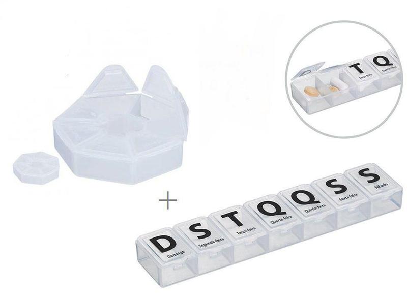 Kit Porta Comprimido Com 7 Divisórias Cada - Doctorz - Porta ...