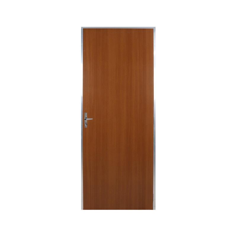 Kit Porta de Madeira Lisa 212x65cm com Batente de Alumínio 3,6cm ...